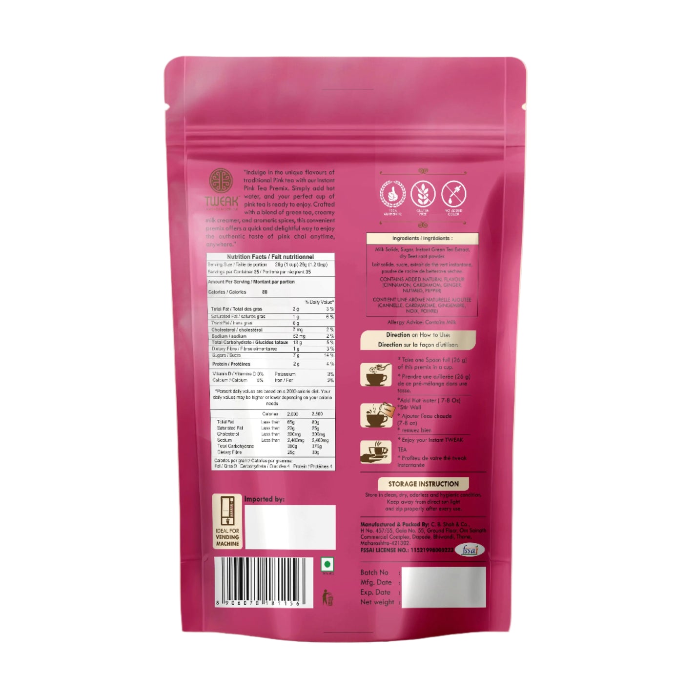 Kashmiri Pink Tea || Instant Pink Tea Powder || Canada and USA – Chai Hai