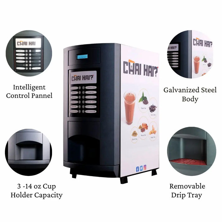 Instant Chai Machine with 4 Flavour Options | Chai Hai
